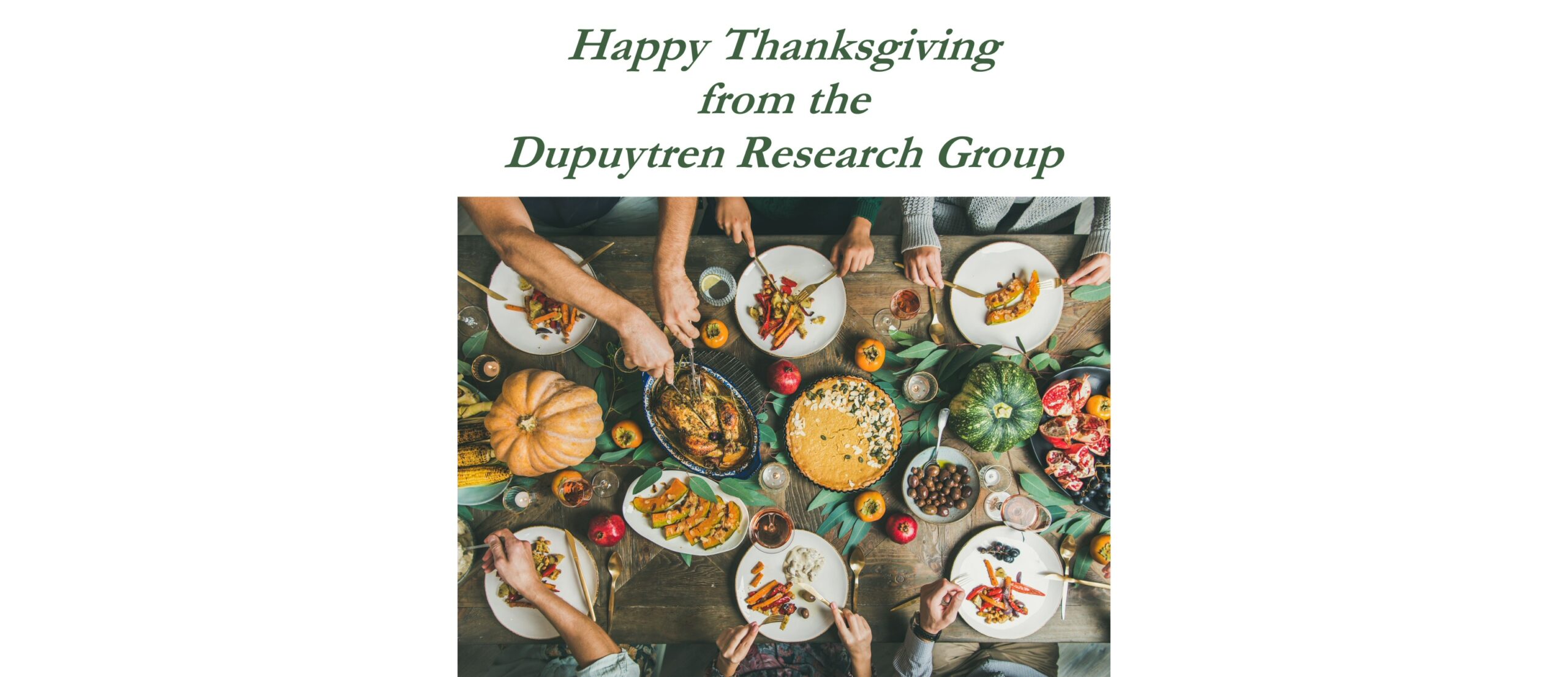 Happy Thanksgiving from the Dupuytren Research Group - Dupuytren ...